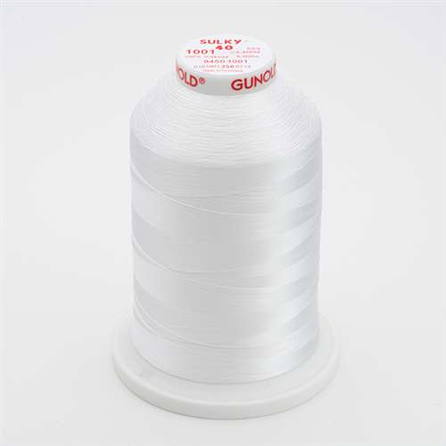 Sulky 40 wt 5500 Yard Rayon Thread - 940-1001 - Bright White – Carolina ...