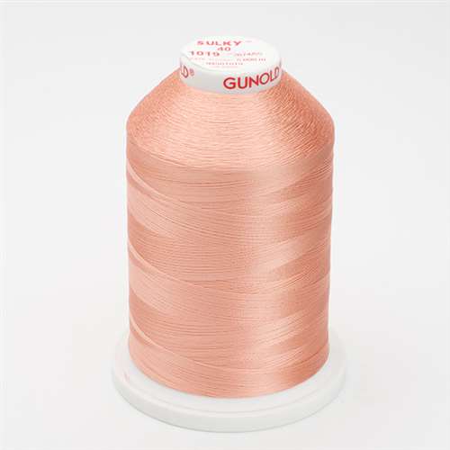 Sulky 40 wt 5500 Yard Rayon Thread - 940-1019 - Peach – Carolina Thread ...
