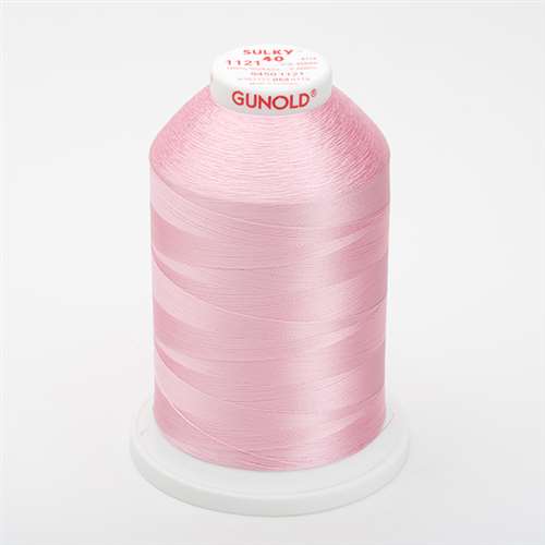 Sulky 40 wt 5500 Yard Rayon Thread - 940-1121 - Pink – Carolina Thread ...