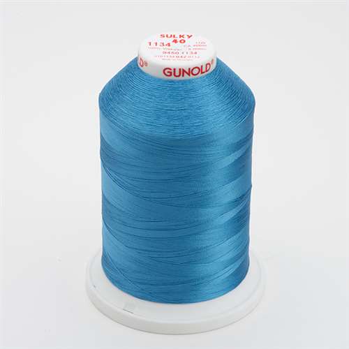 Sulky 40 wt 5500 Yard Rayon Thread - 940-1134 - Peacock Blue – Carolina ...