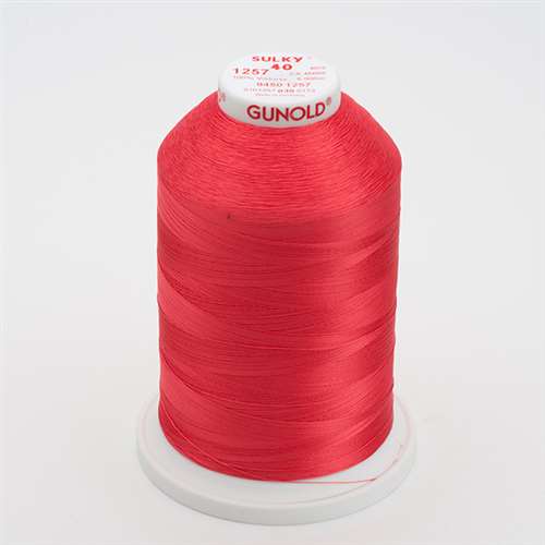 Sulky 40 wt 5500 Yard Rayon Thread - 940-1257 - Deep Coral – Carolina ...
