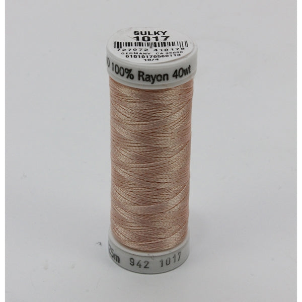 Sulky 40 wt 250 Yard Rayon Thread - 942-1017 - Pastel Peach – Carolina ...
