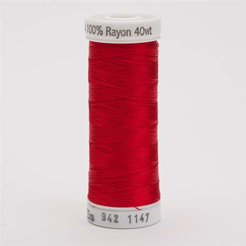 Sulky 40 wt 250 Yard Rayon Thread - 942-1147 - Xmas Red – Carolina ...