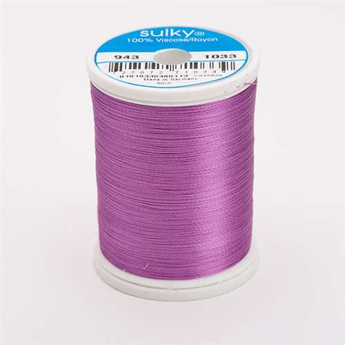 Sulky 40 wt 850 Yard Rayon Thread - 943-1033 - Dk Orchid – Carolina ...