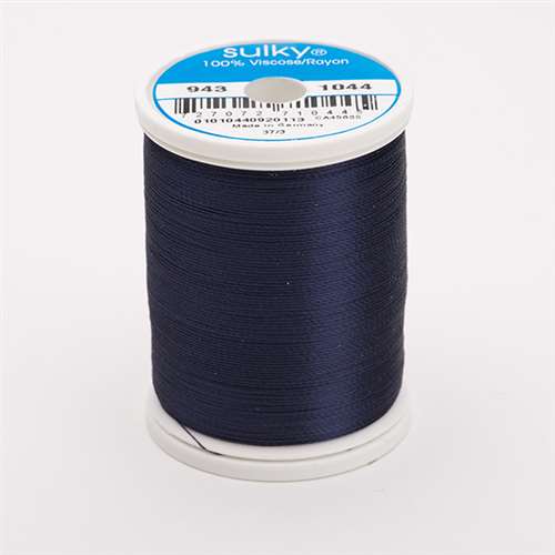 Sulky 40 wt 850 Yard Rayon Thread - 943-1044 - Midnight Blue – Carolina ...