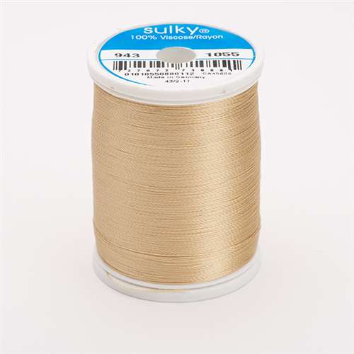 Sulky 40 wt 850 Yard Rayon Thread - 943-1055 - Tawny Tan – Carolina ...