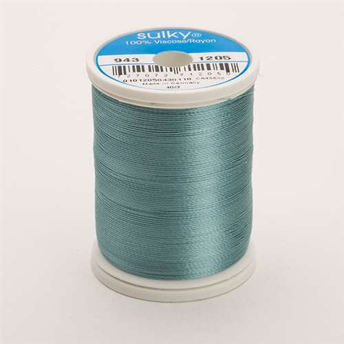 Sulky 40 wt 850 Yard Rayon Thread - 943-1205 - Med Jade – Carolina ...