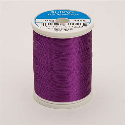 Sulky 40 wt 850 Yard Rayon Thread - 943-1255 - Deep Orchid – Carolina ...