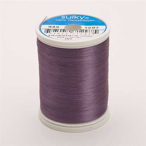 Sulky 40 wt 850 Yard Rayon Thread - 943-1297 - Light Plum – Carolina ...