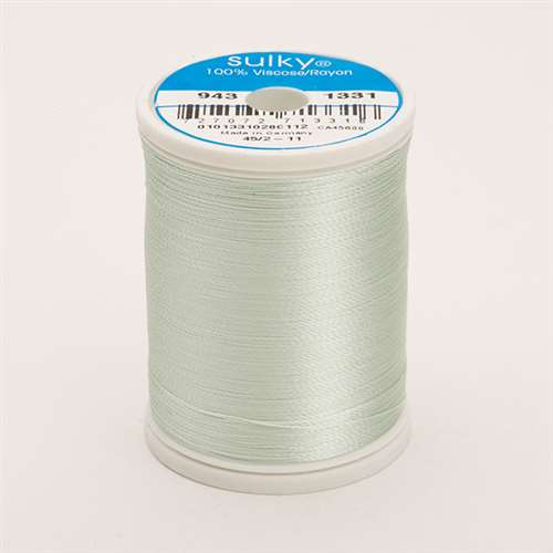 Sulky 40 wt 850 Yard Rayon Thread - 943-1331 - Pale Green – Carolina ...