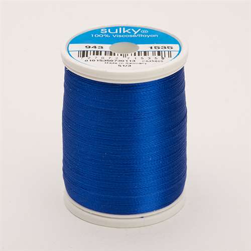 Sulky 40 wt 850 Yard Rayon Thread - 943-1535 - Team Blue – Carolina ...