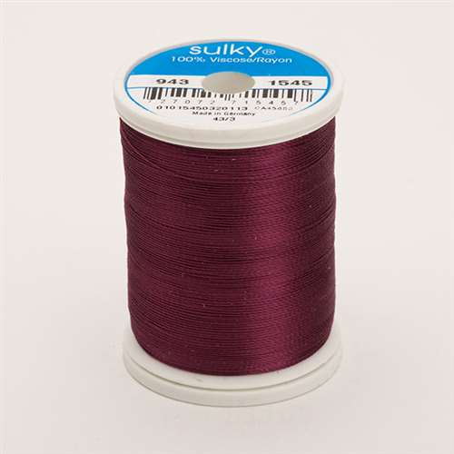 Sulky 40 wt 850 Yard Rayon Thread - 943-1545 - Purple Accent – Carolina ...