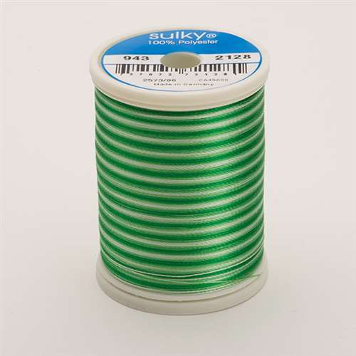 Sulky 40 wt 850 Yard Rayon Thread - 943-2128 - Willow Greens Var ...