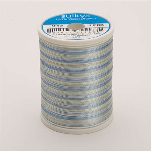 Sulky 40 wt 850 Yard Rayon Thread - 943-2203 - Baby Pink/Mint/Blue ...